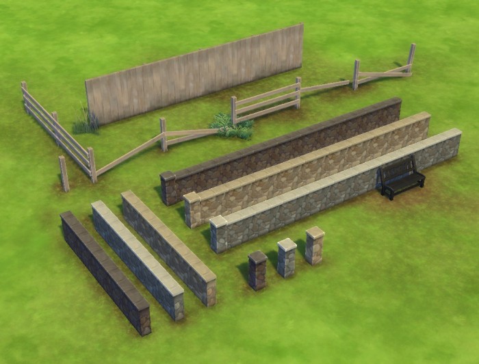 The Sims 4 Custom Content: Liberated Fences