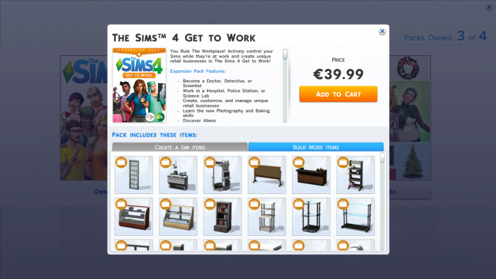 The Sims 4 Update: My Packs Feature