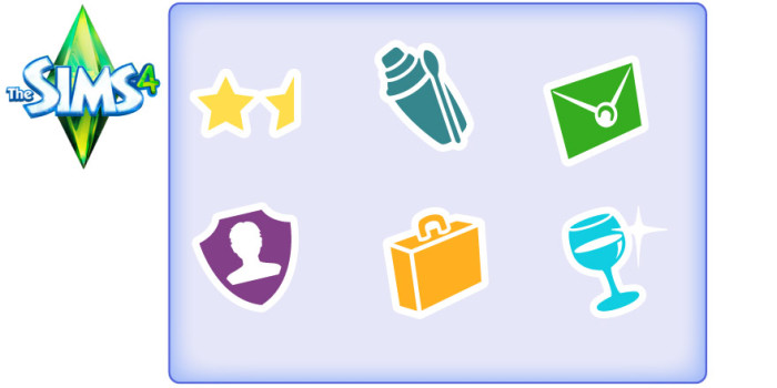 The Sims 4 Iconography by Spence Snyder