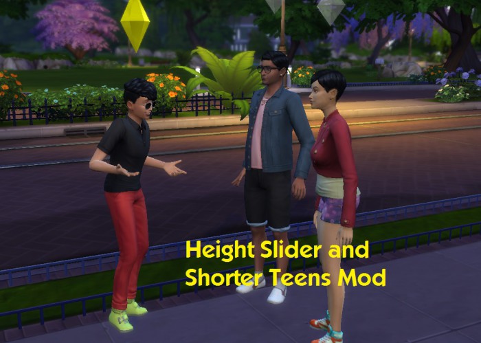 The Sims 4 Mod: Height Slider + Shorter Teens now available!