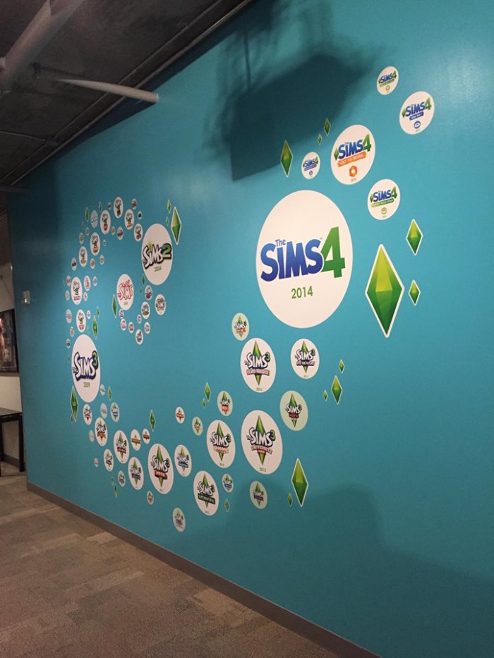 New The Sims 4 Logo to appear tomorrow on The Sims Studio Wall!