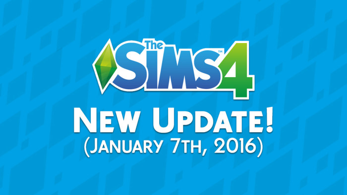 The Sims 4: New Game Update! (January 7th, 2016)