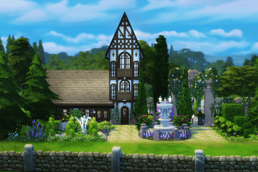 The Sims 4 How to Build: Church with Romantic Garden
