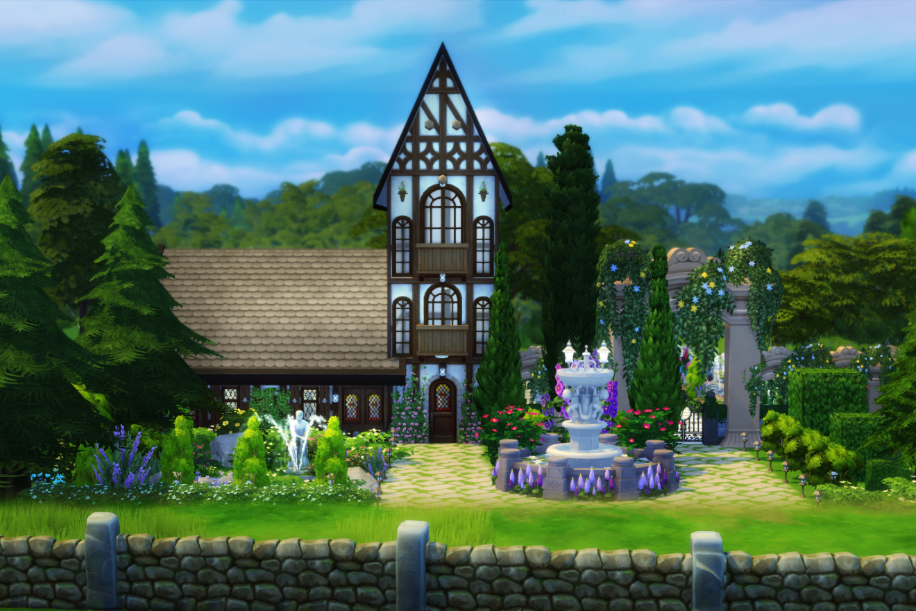 The Sims 4 How to Build: Church with Romantic Garden