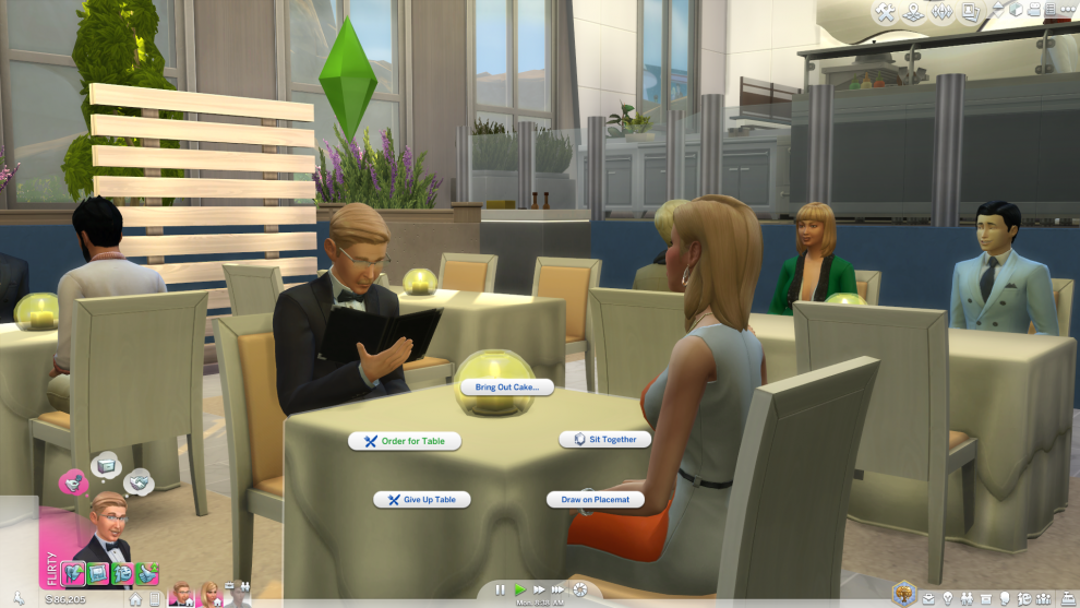 The Sims 4 Dine Out: Dining in a Restaurant