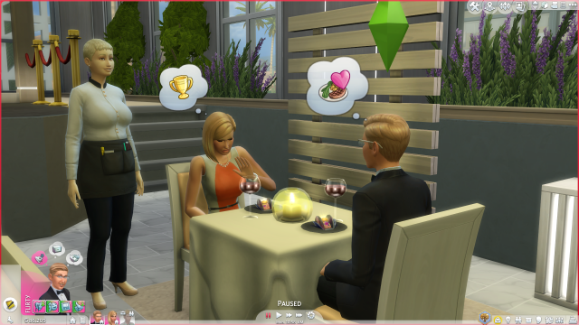 The Sims 4 Dine Out: Dining in a Restaurant