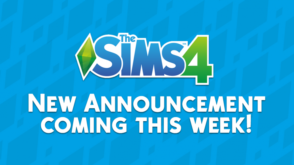 The Sims 4: New Announcement coming this week!