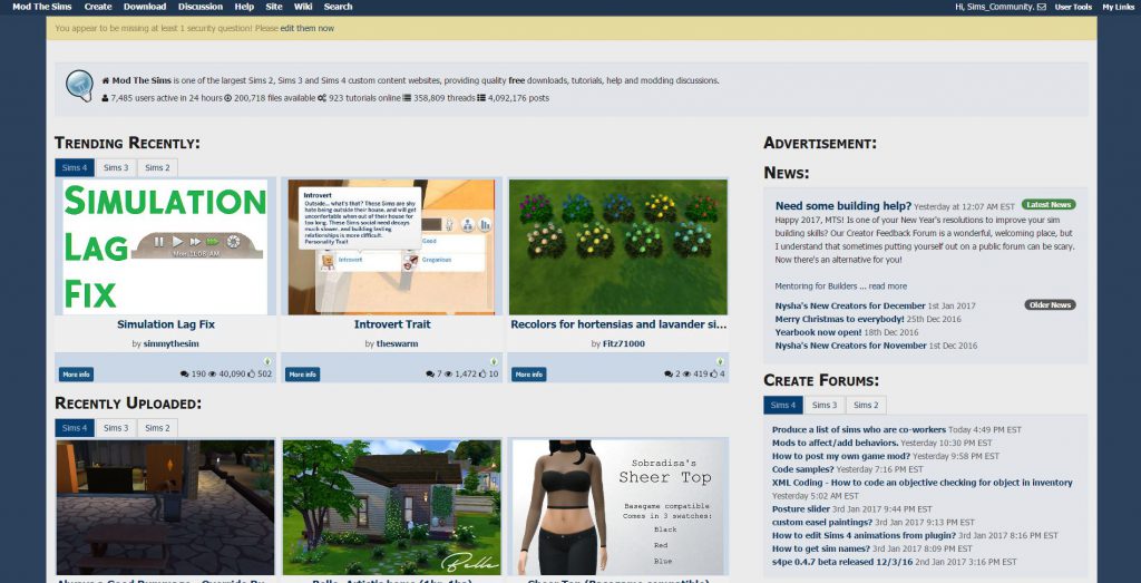 Where to find Custom Content / Mods for The Sims 4?