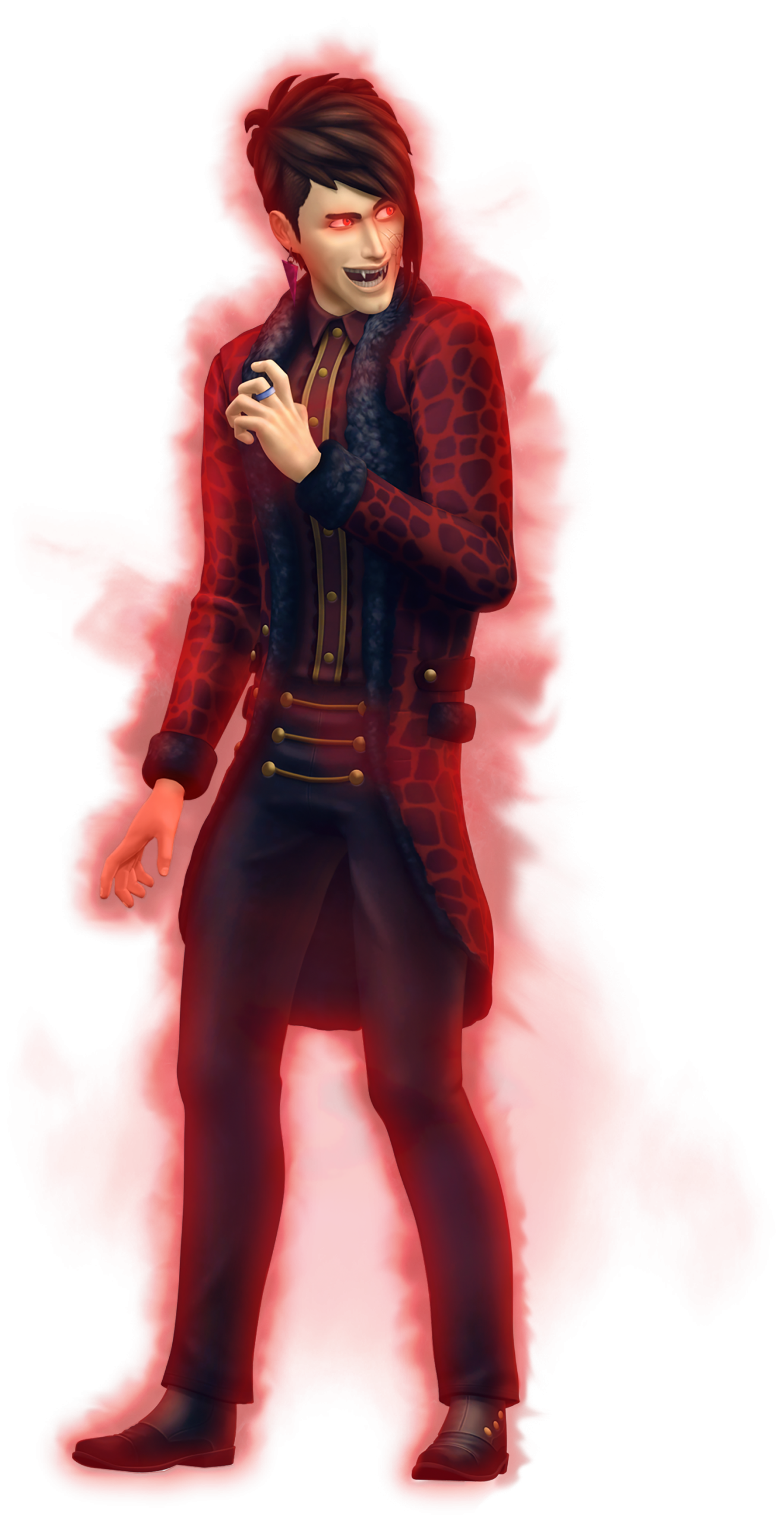 The Sims 4 Vampires: Individual Renders from the Box Art