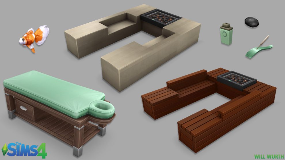 The Sims 4: Object Models from Various Packs by Will Wurth