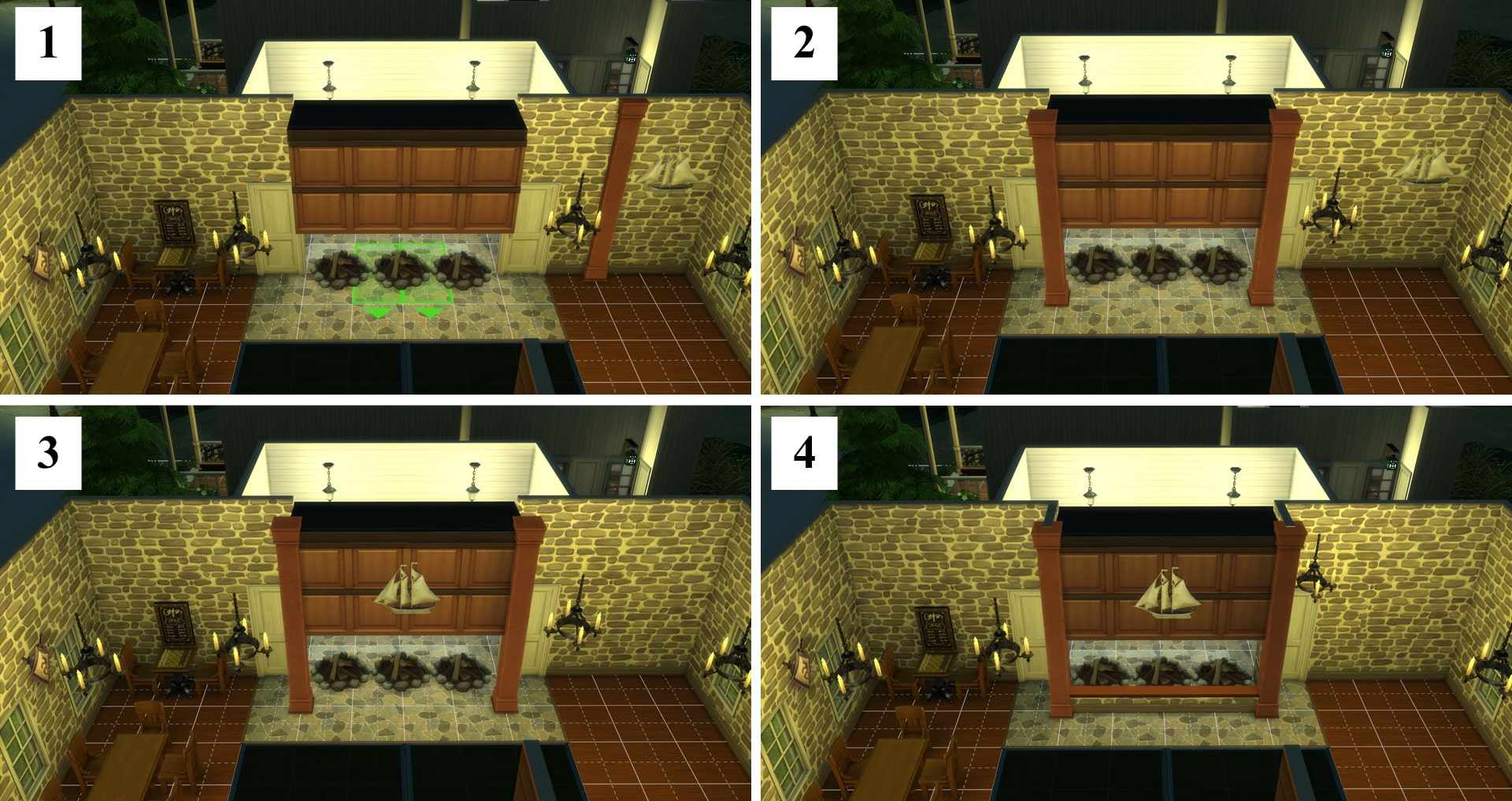 Using The Sims 4 Build Mode as a Box of Building Blocks