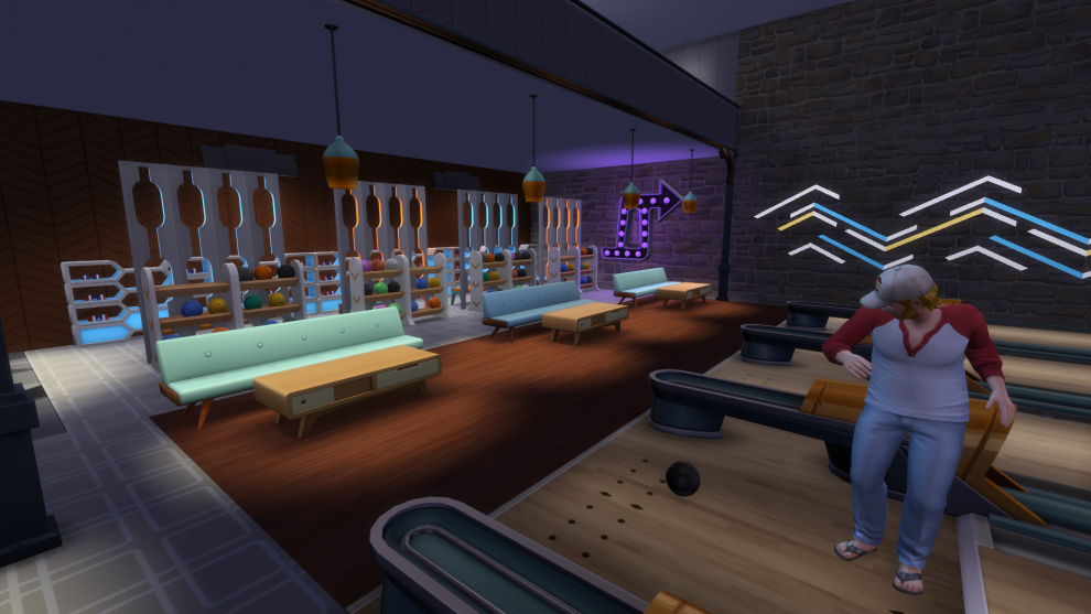 The Sims 4 Bowling Night Stuff: New Objects + Venue Overview
