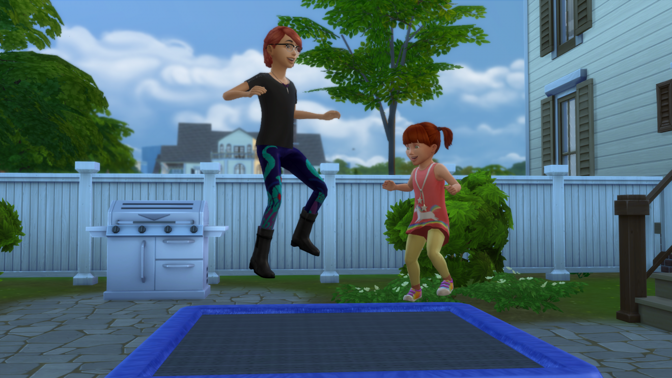 The Sims 4 - Functional Trampoline Custom Content