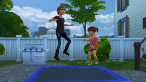 The Sims 4 - Functional Trampoline Custom Content