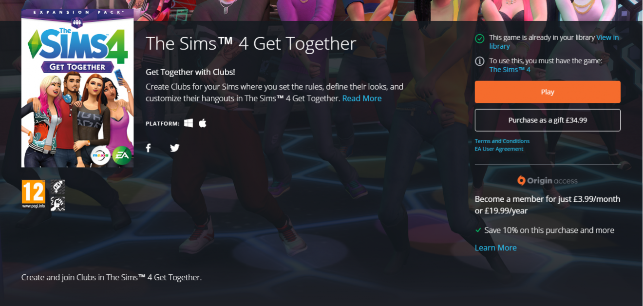 Origin Raises The Sims 4 Base Game + Pack Prices in UK