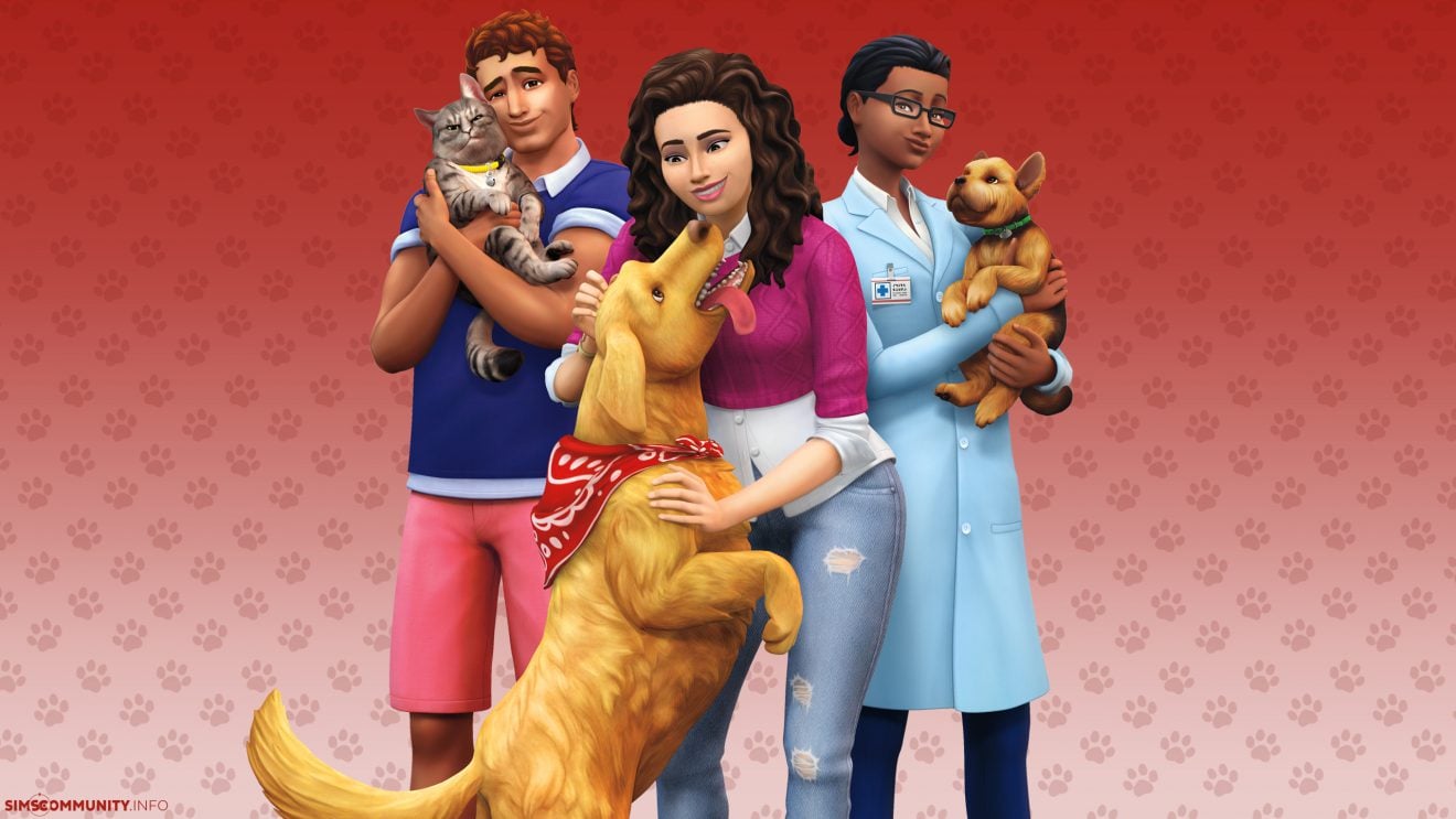 The Sims 4 Cats & Dogs: Official Assets (Logo, Boxart, Render, Screens)