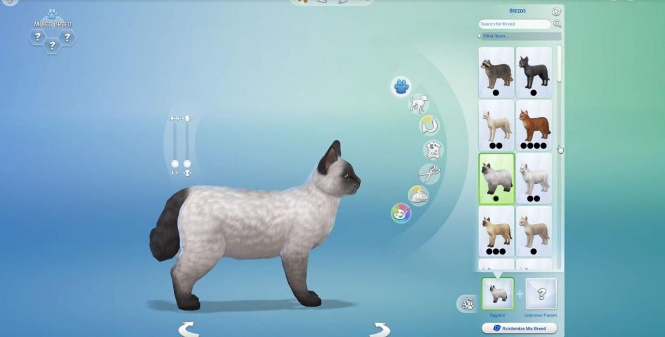 The Sims 4 Cats & Dogs: 45 Create A Pet Screens by Player.one