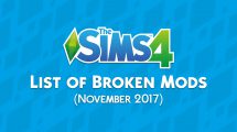List of Broken / Updated Mods & CC for The Sims 4