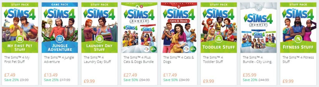 The Sims 4: PC Origin Sale Up to 50% Off