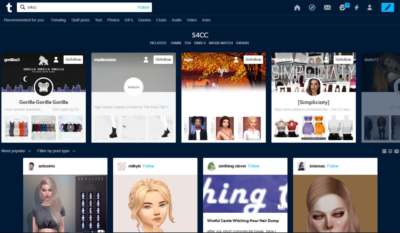 The Sims 4: Where To Find CC And Why I Recommend Tumblr