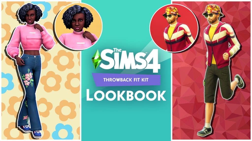 The Sims 4 Throwback Fit Inspired Lookbook