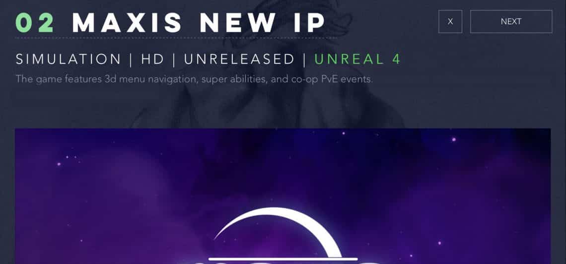 First information on Maxis' New Simulation Game