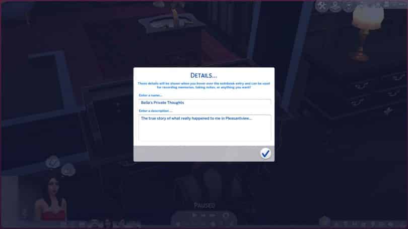 The Sims 4: Walkthrough of the "Ink For Yourself" Memory Keeper Mod