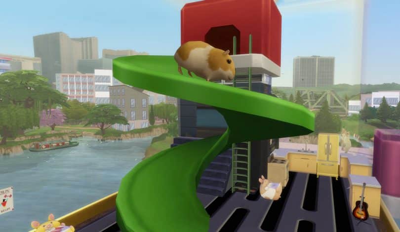 Builder creates a Life Sized Hamster Home in The Sims 4