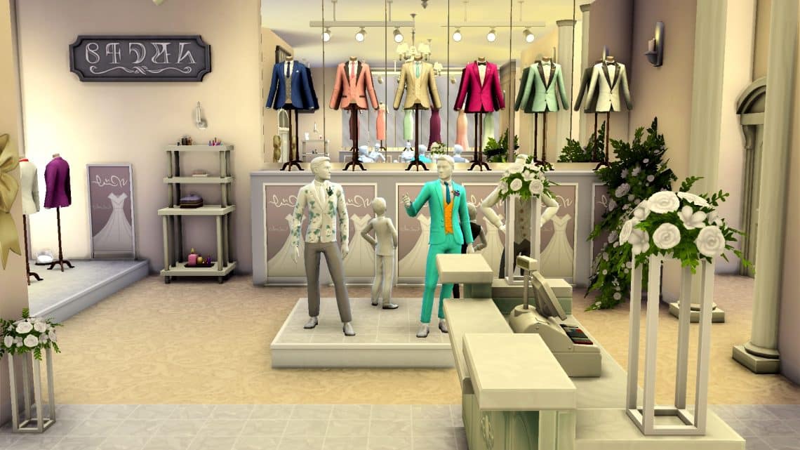 Creating a Bridal Store in The Sims 4