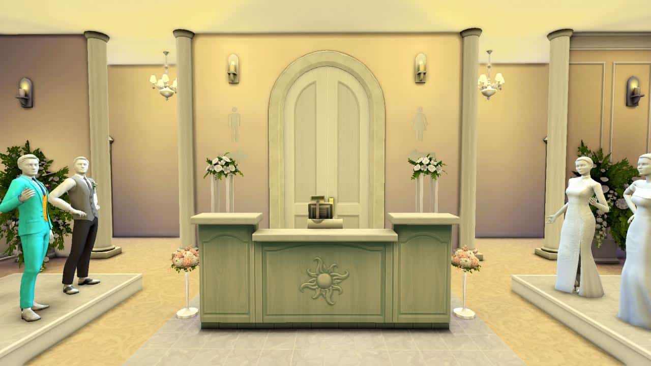 Creating a Bridal Store in The Sims 4