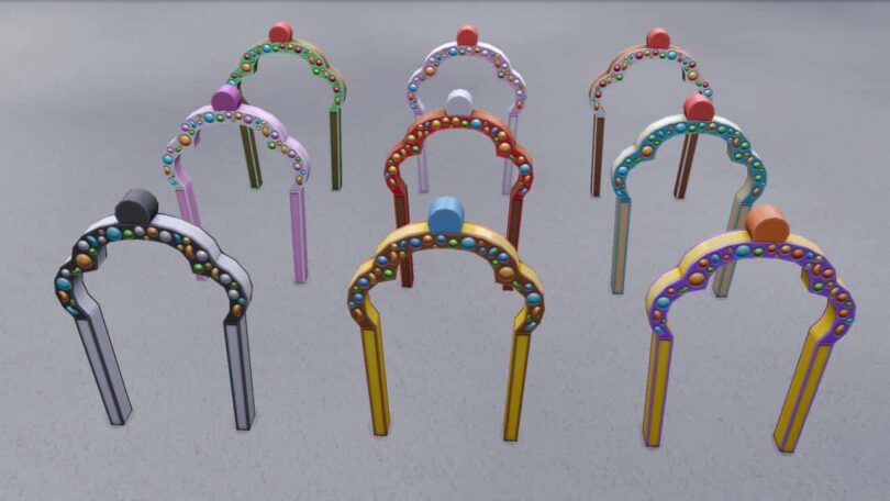 Everything included in the Katy Perry Sweet Treats CC Pack for The Sims 4