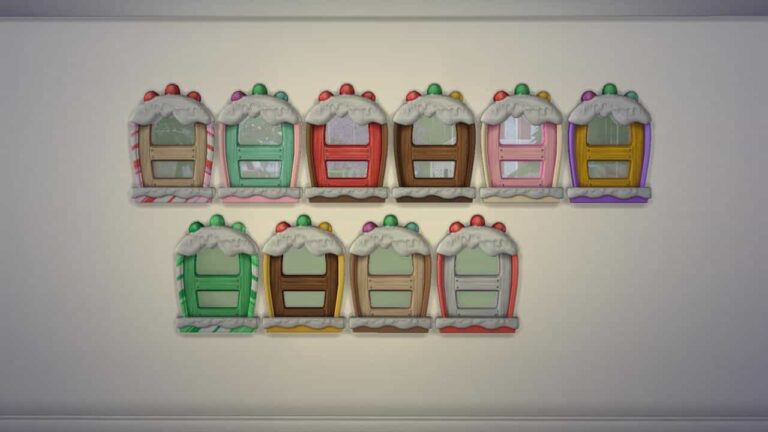 Everything included in the Katy Perry Sweet Treats CC Pack for The Sims 4