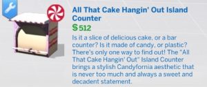 Everything included in the Katy Perry Sweet Treats CC Pack for The Sims 4