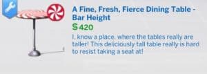 Everything included in the Katy Perry Sweet Treats CC Pack for The Sims 4