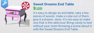 Everything included in the Katy Perry Sweet Treats CC Pack for The Sims 4