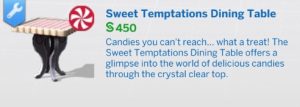 Everything included in the Katy Perry Sweet Treats CC Pack for The Sims 4