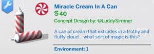 Everything included in the Katy Perry Sweet Treats CC Pack for The Sims 4