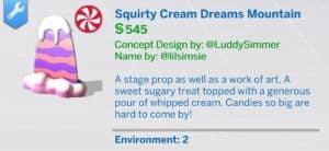 Everything included in the Katy Perry Sweet Treats CC Pack for The Sims 4