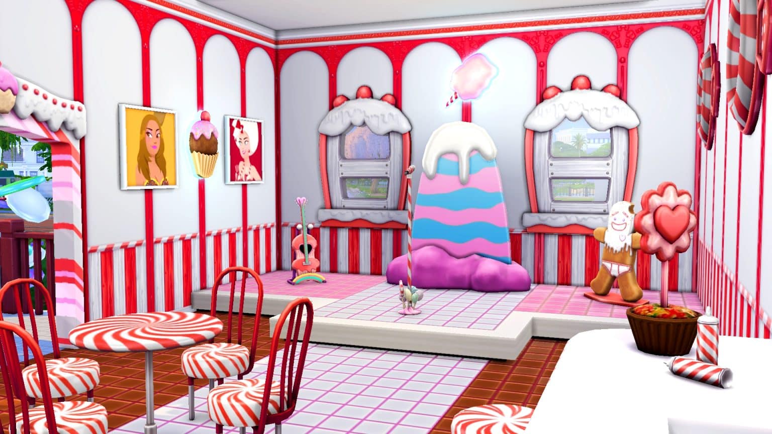 Let's Decorate a Candy Bar with The Sims 4 Sweet Treats CC Pack!