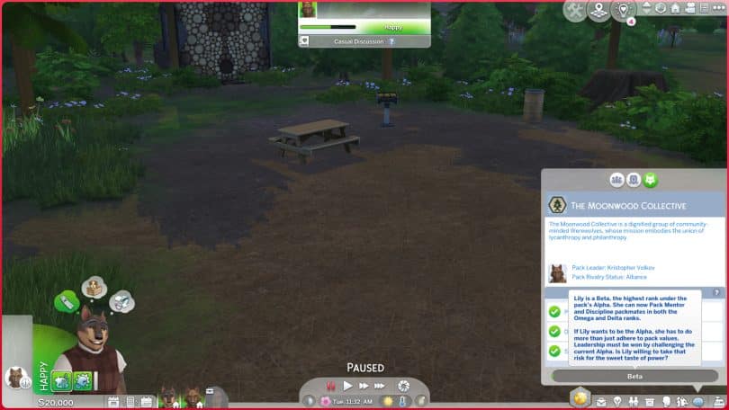 Joining a Werewolf Pack in The Sims 4 Werewolves