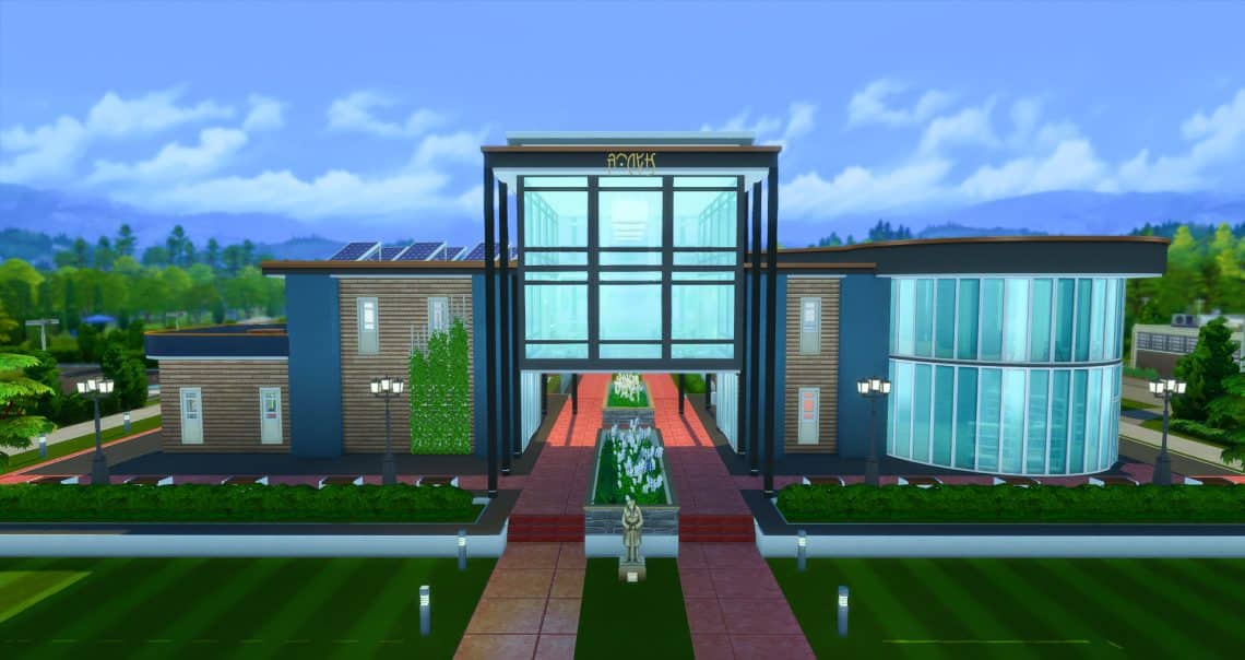 First Community High School Builds for The Sims 4