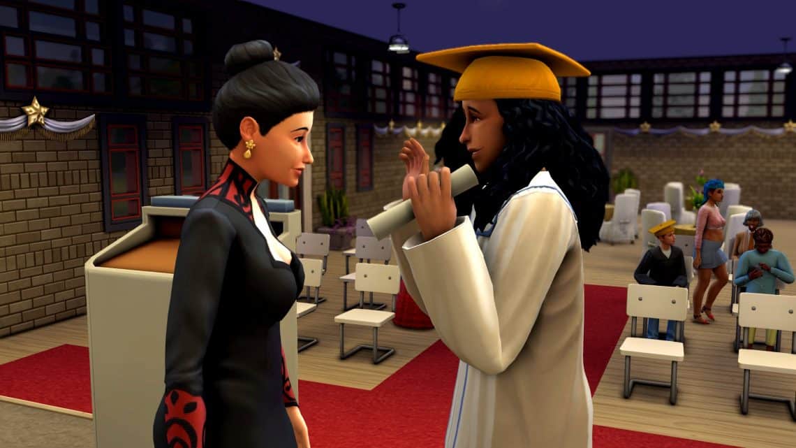Attending Graduation In The Sims 4 High School Years