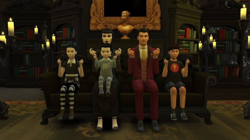 Making The Addams Family in The Sims 4