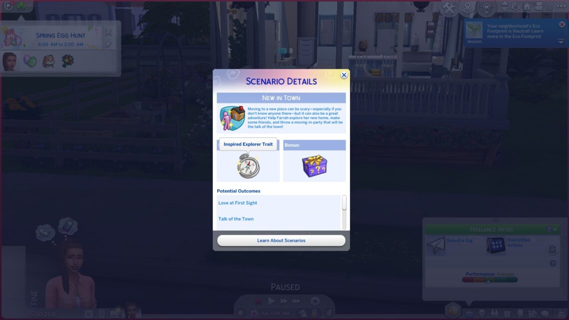 All about the New Sims 4 Scenarios