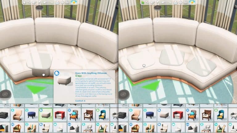 Making Round Sofa Corners in The Sims 4