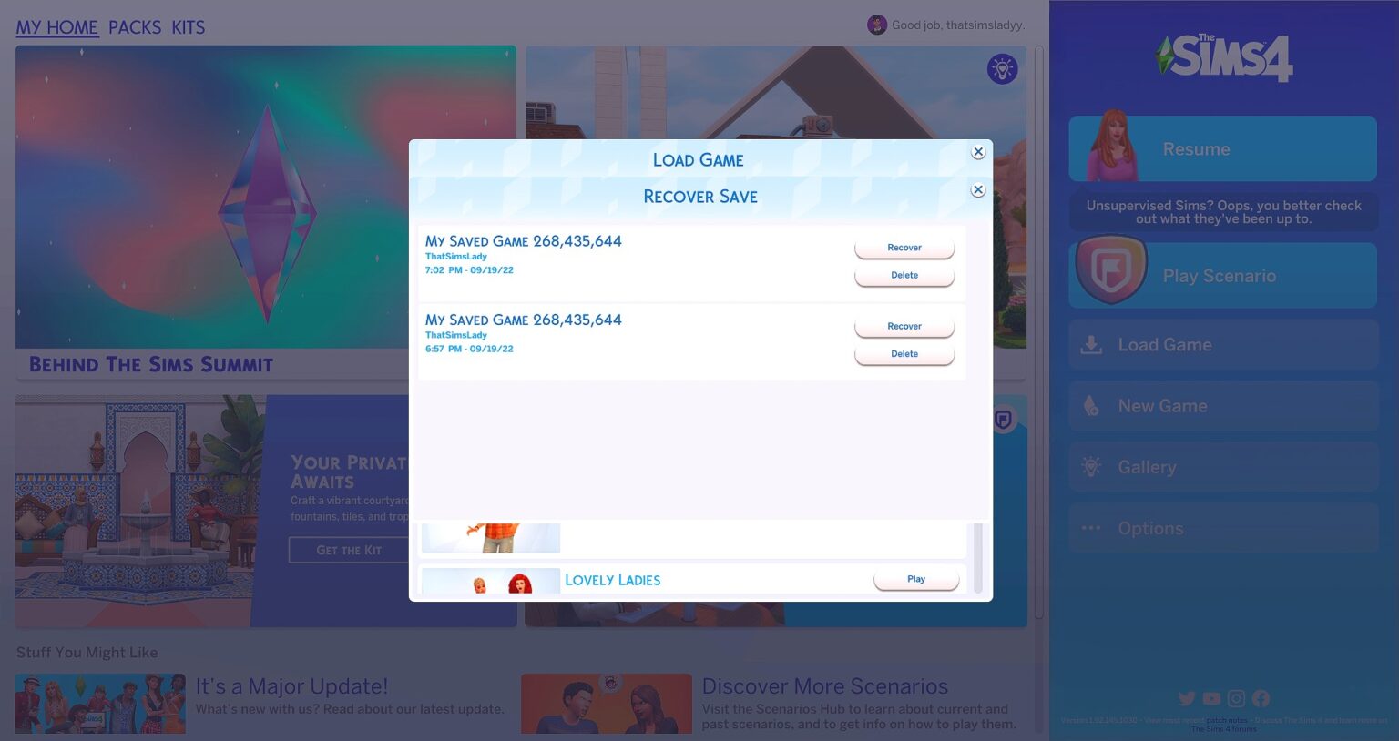 The Sims 4 Save File Recovery Tutorial