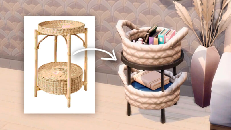 Making an IKEA-Inspired Wicker Table in The Sims 4