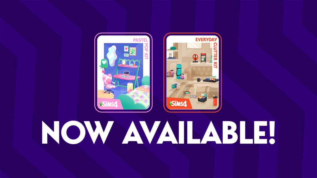 The Sims 4 Kits: Everyday Clutter and Pastel Pop Now Available!