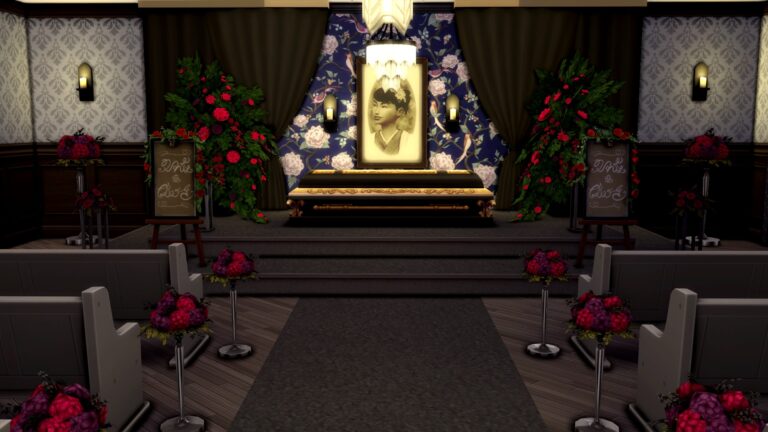 The Sims 4 Funeral Home for Your Legacy Saves