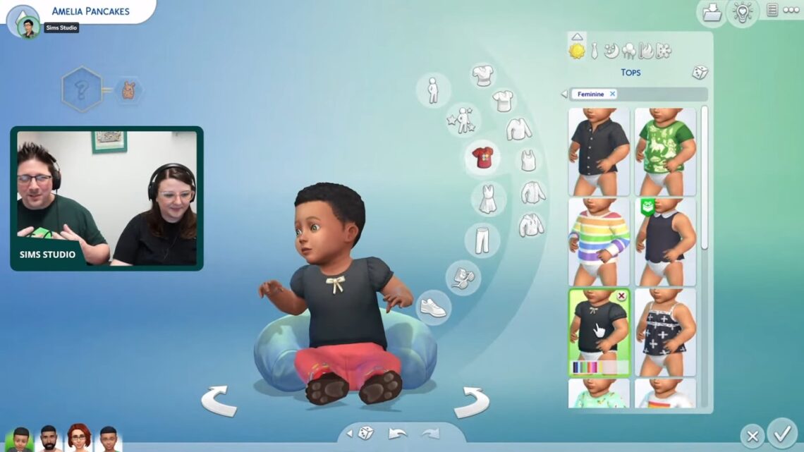 The Sims 4 Infants CAS: Customize Your Infants!